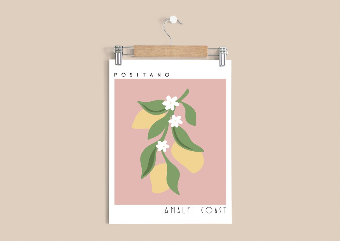 Positano Lemon Digital Download Print Printable Italy - Etsy