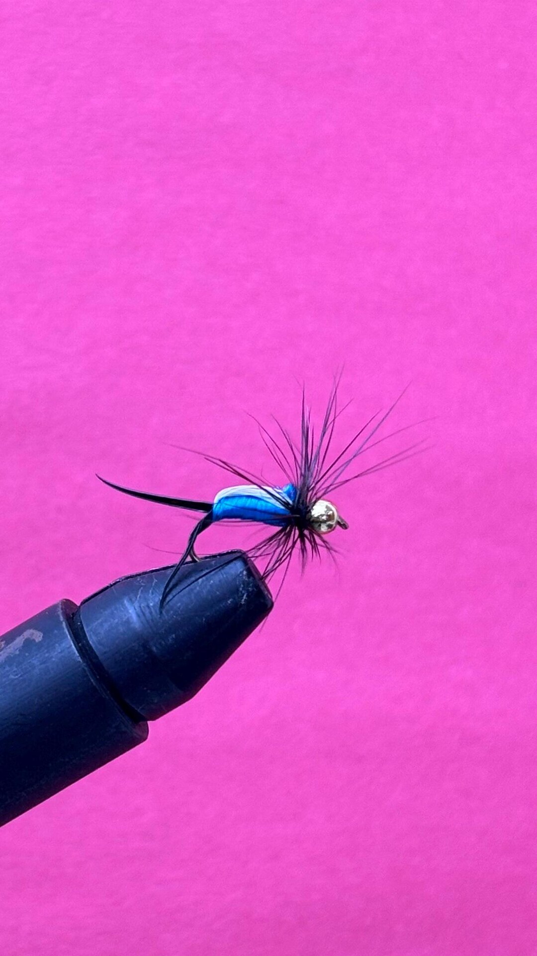 Blue Royal Humpy Trout Fly: Brass Bead Head, Size 14 - Etsy
