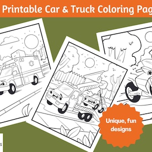 10 Awesome Car and Truck Coloring Pages for Kids - Volume 2, Car ...
