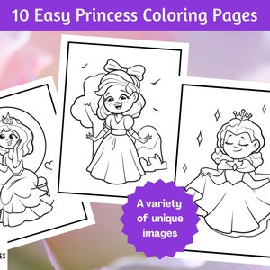 10 Pretty Princess Coloring Pages for Kids Printable, Princess ...