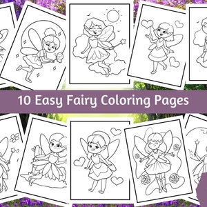 10 Pretty, Magical, Fairy Coloring Pages for Kids - Fairy Colouring ...
