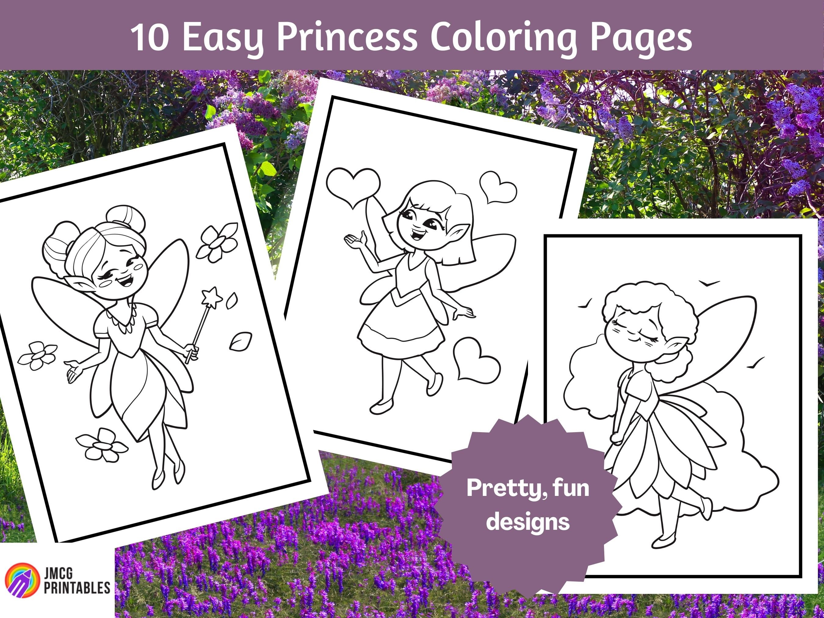 10 Pretty, Magical, Fairy Coloring Pages for Kids - Fairy Colouring ...