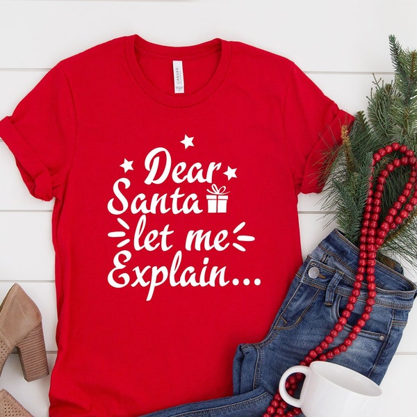 Dear Santa Shirt Etsy