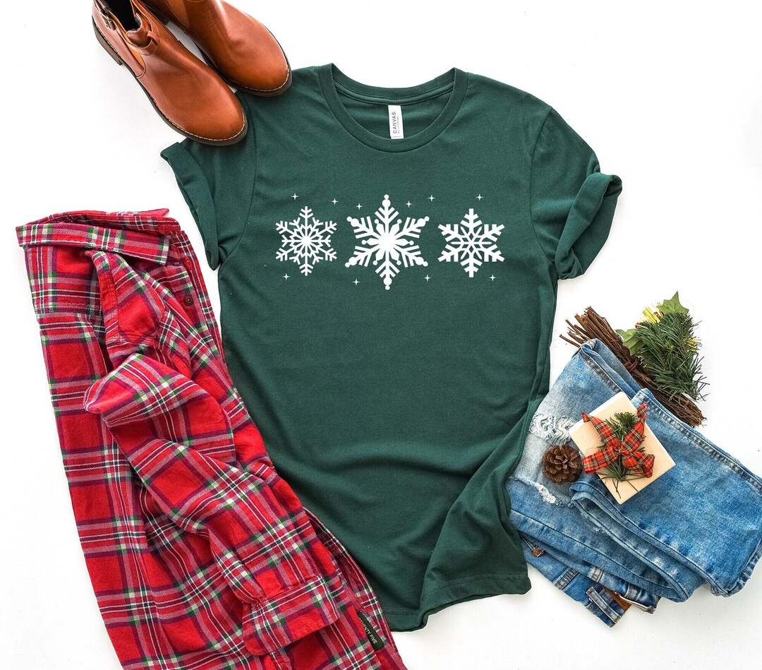 Snowflake Shirt, Christmas Shirts,snowflake Christmas Shirt,winter ...