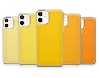Plain Yellow Phone Case Available for iPhone 11 XR XS XS - Etsy