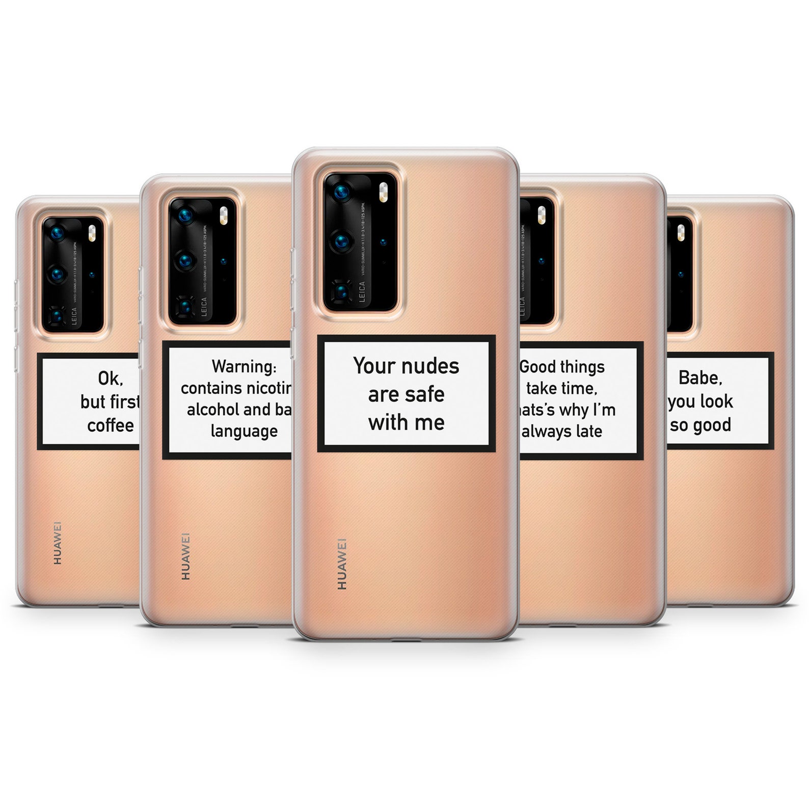 Aesthetic Quote Phone Case Transparent Funny Self-love Cover - Etsy UK