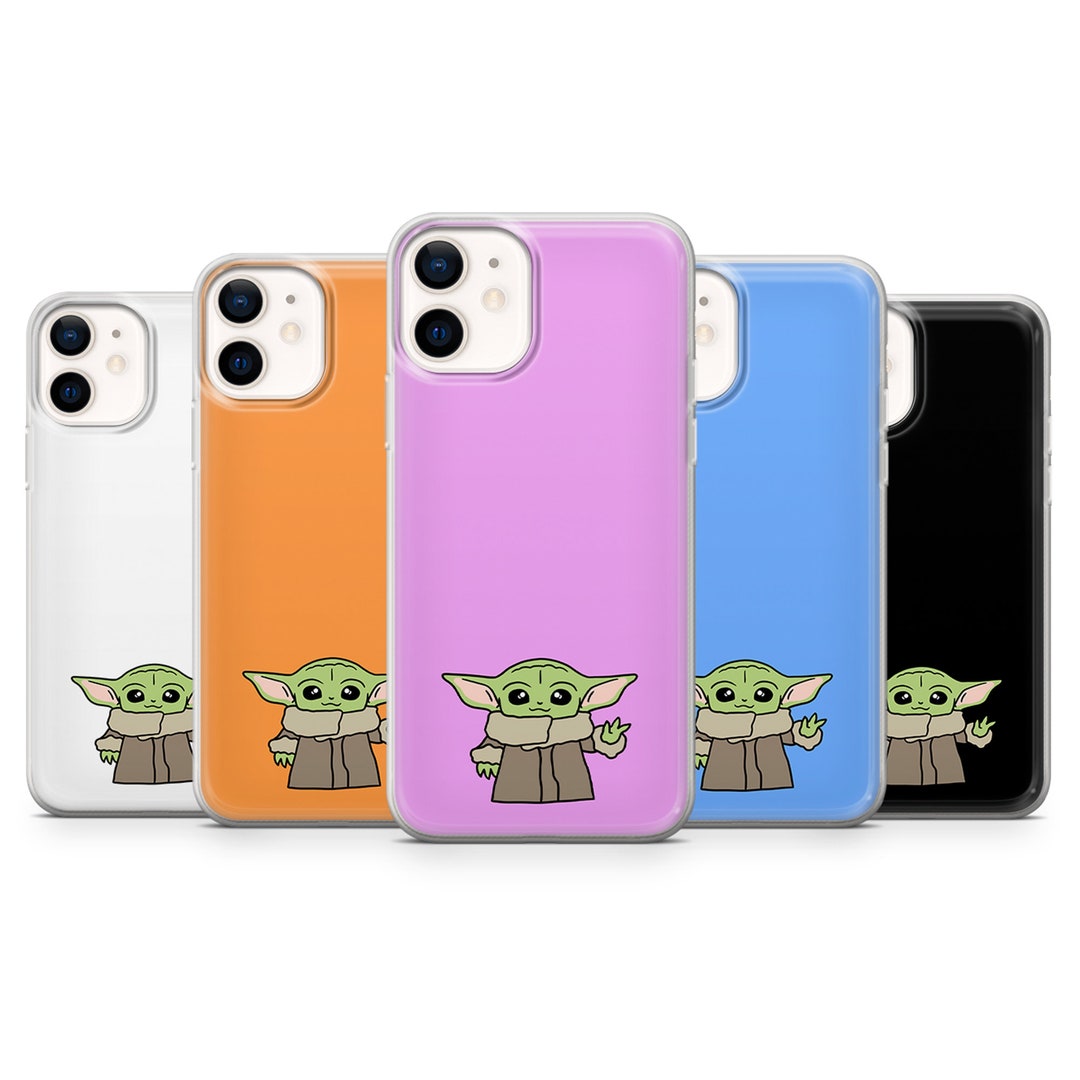 Baby Yoda Phone Case, Cute Star Wars Minimalistic Cover for iPhone 15 ...