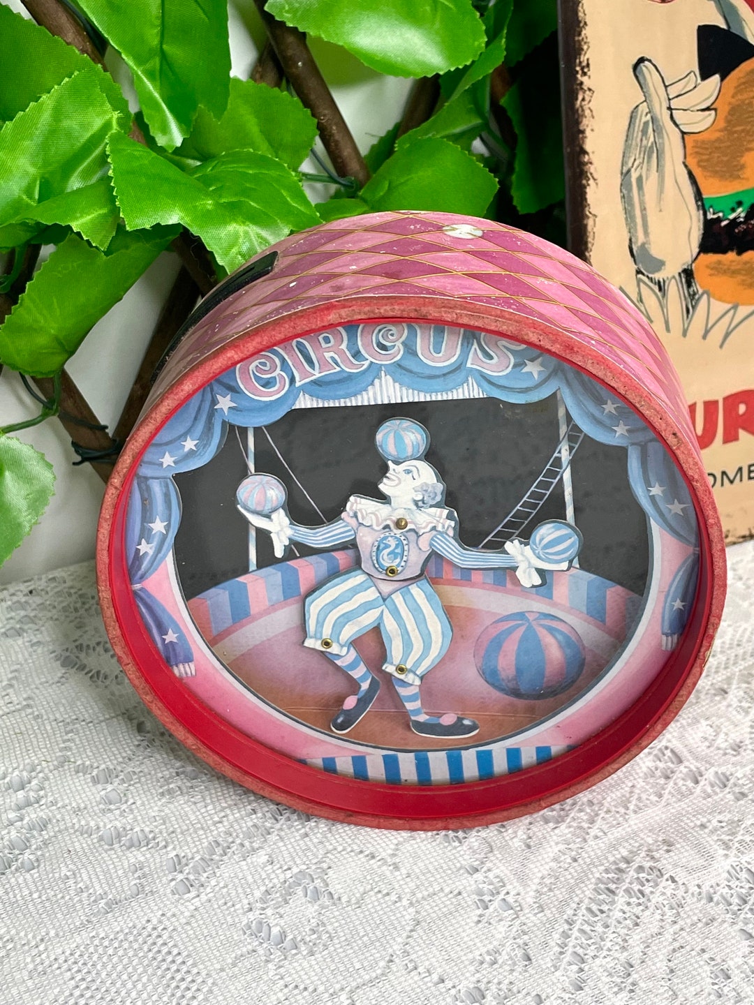 80s Windup Musical Toy Money Box - Etsy