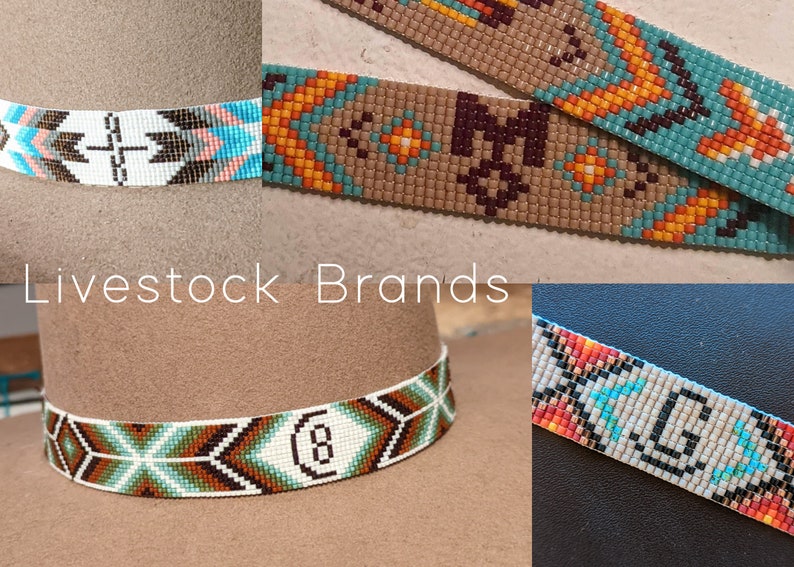 Custom Beaded Hatband Made to Order - Etsy