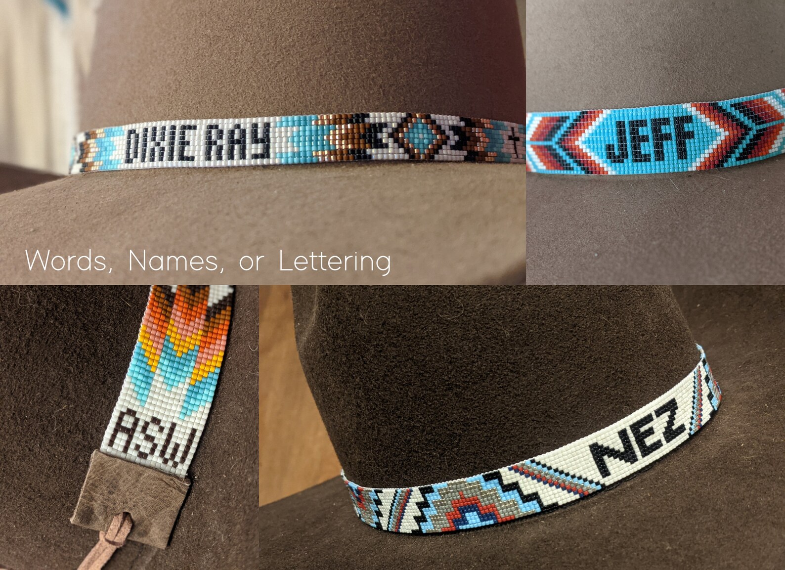 Custom Beaded Hatband Made to Order - Etsy