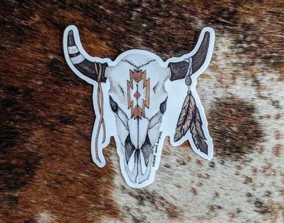 Buffalo Skull Decals