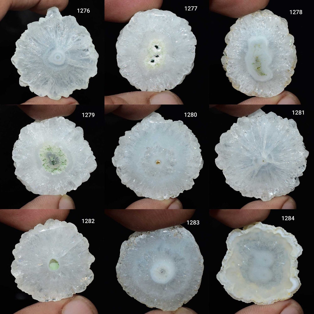 Wonderful White Solar Quartz Slice Cabochon, Solar Quartz Gemstone Use ...