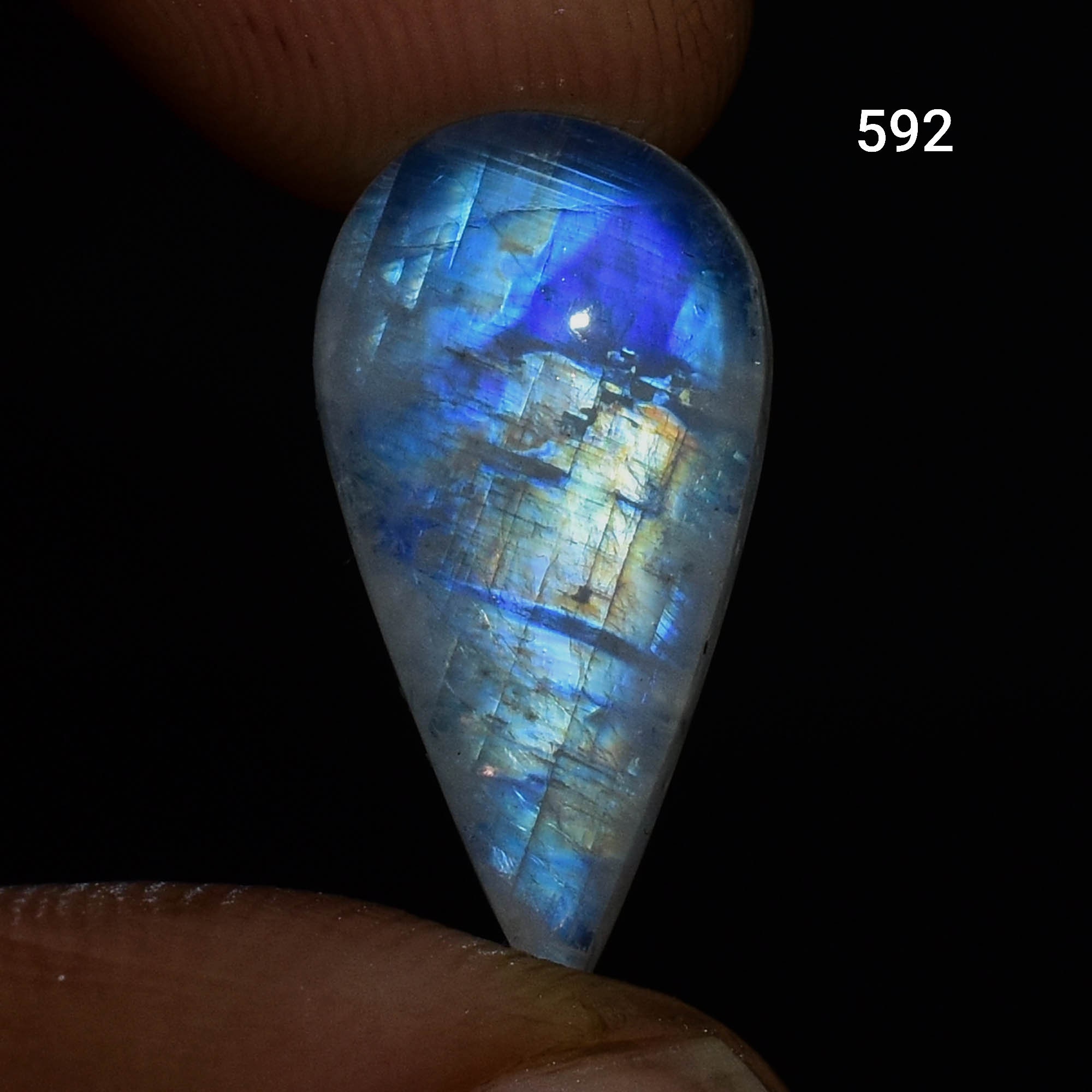 Regenbogen Mondstein Cabochon, Mondstein Edelstein, Mondstein Schmuck ...