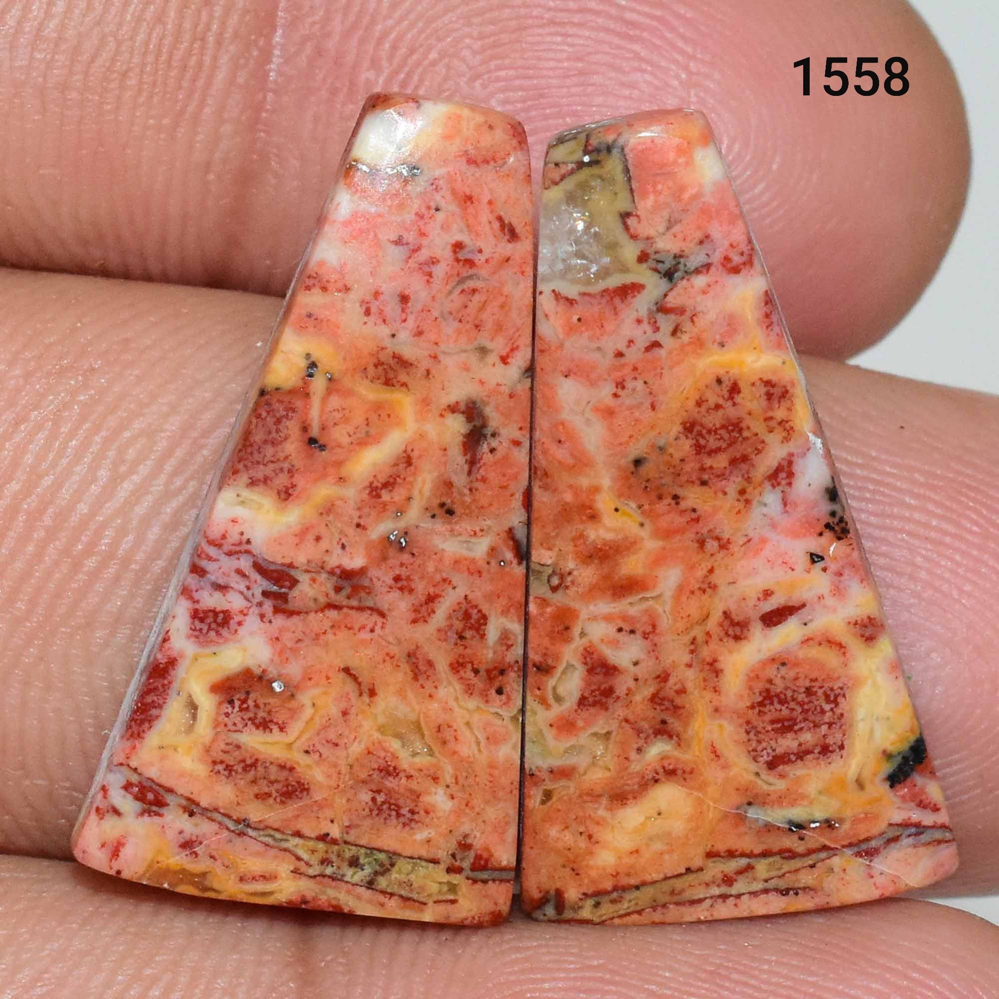 Natur Designer Rosita Jaspis Edelstein Paar, Natur Rosita Jaspis ...