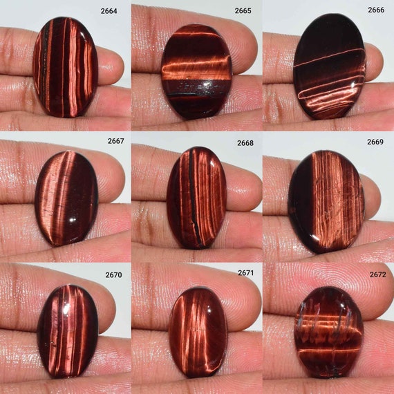 A One Quality Red Tiger Eye Cabochon Red Tiger Eye Loose - Etsy