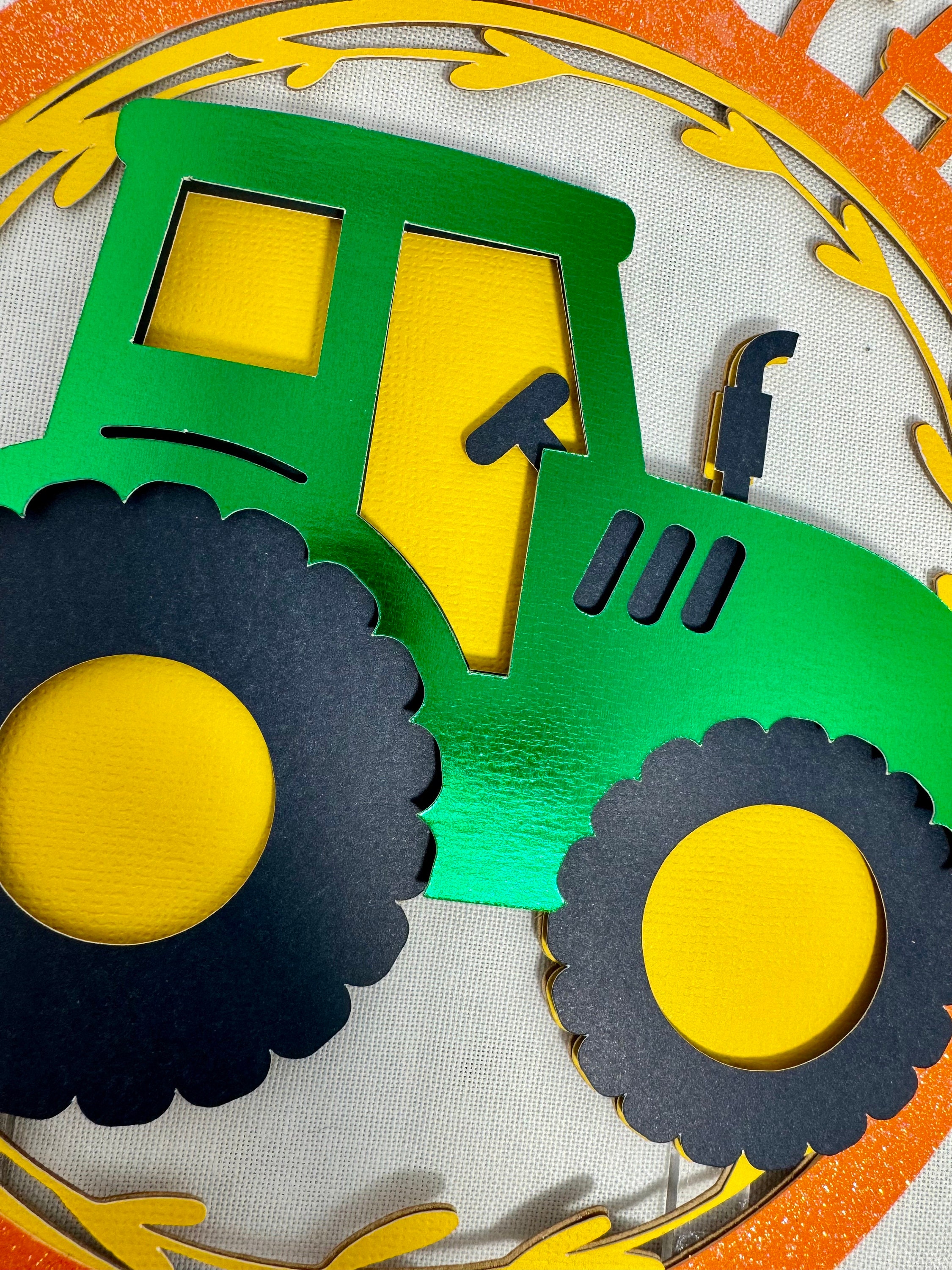 Tractor Birthday Cake Topper - Etsy