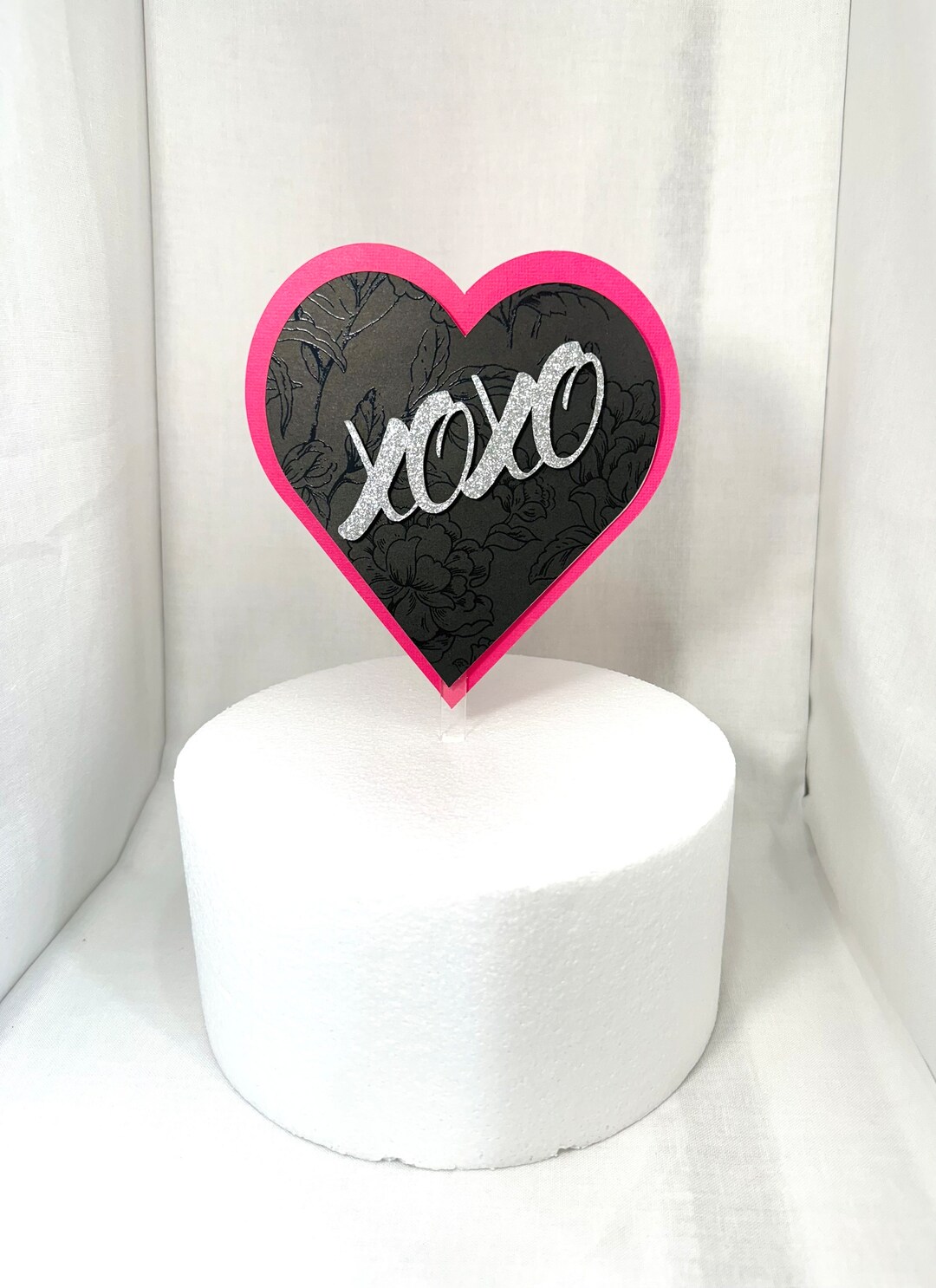 Valentine Heart Cake Topper - Etsy