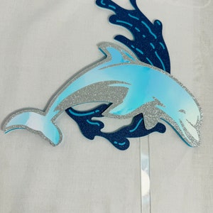 Holographic Dolphin Cake Topper - Etsy