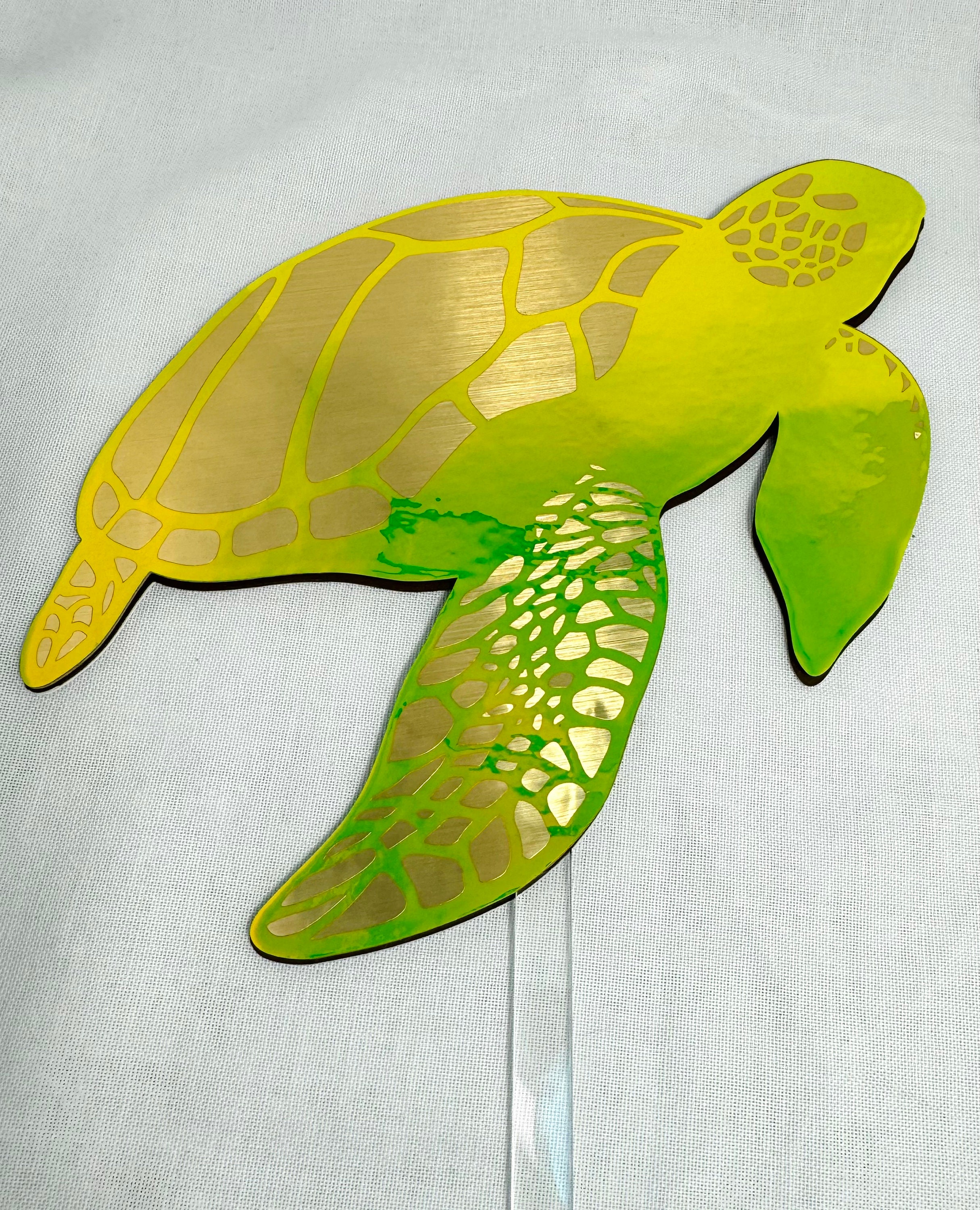 Holographic Sea Turtle Cake Topper - Etsy