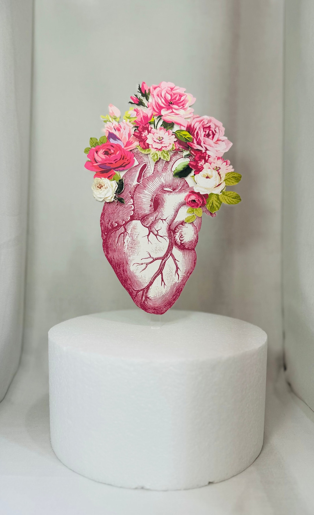 Anatomical Heart Cake Topper - Etsy