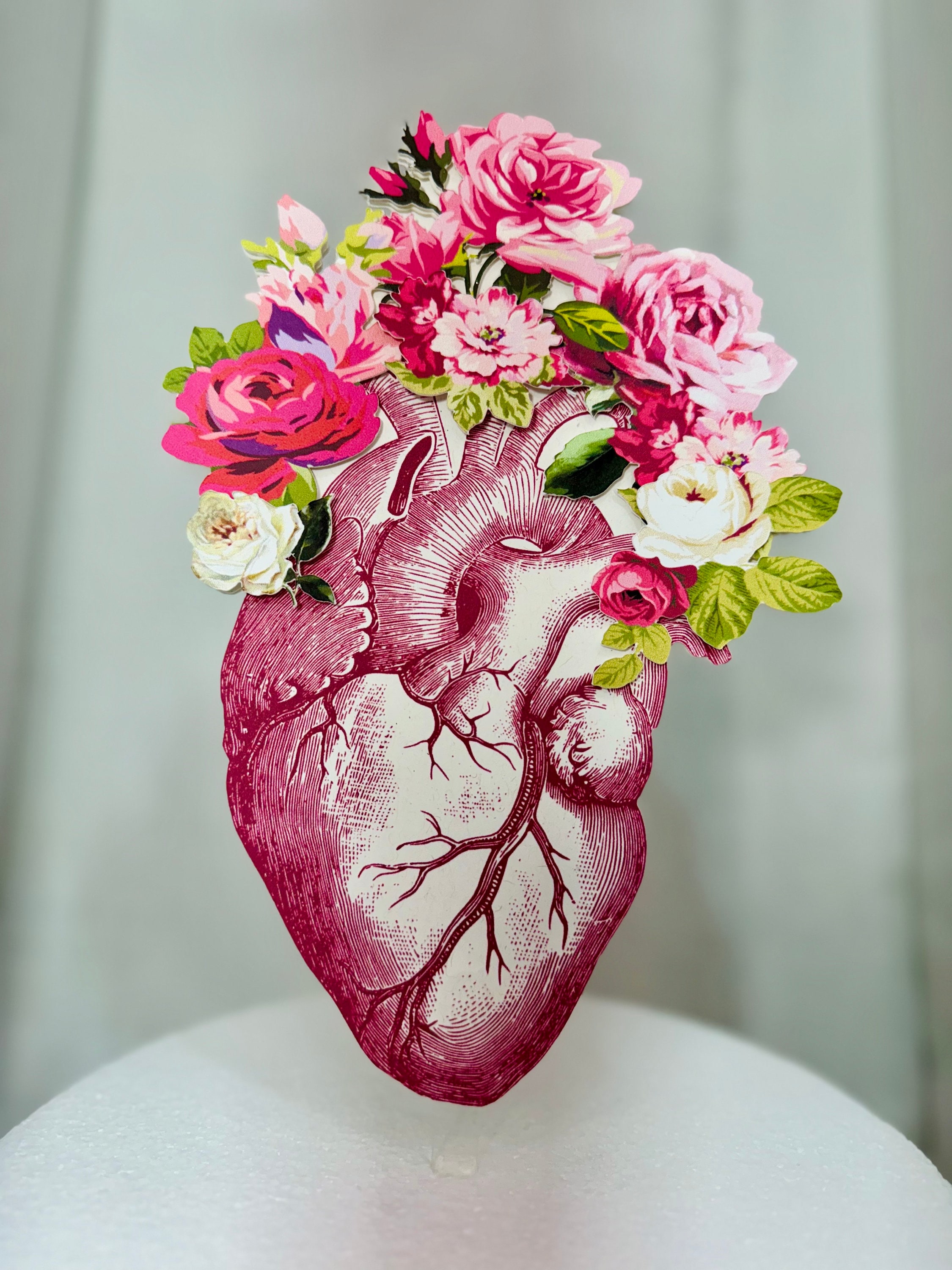 Anatomical Heart Cake Topper - Etsy