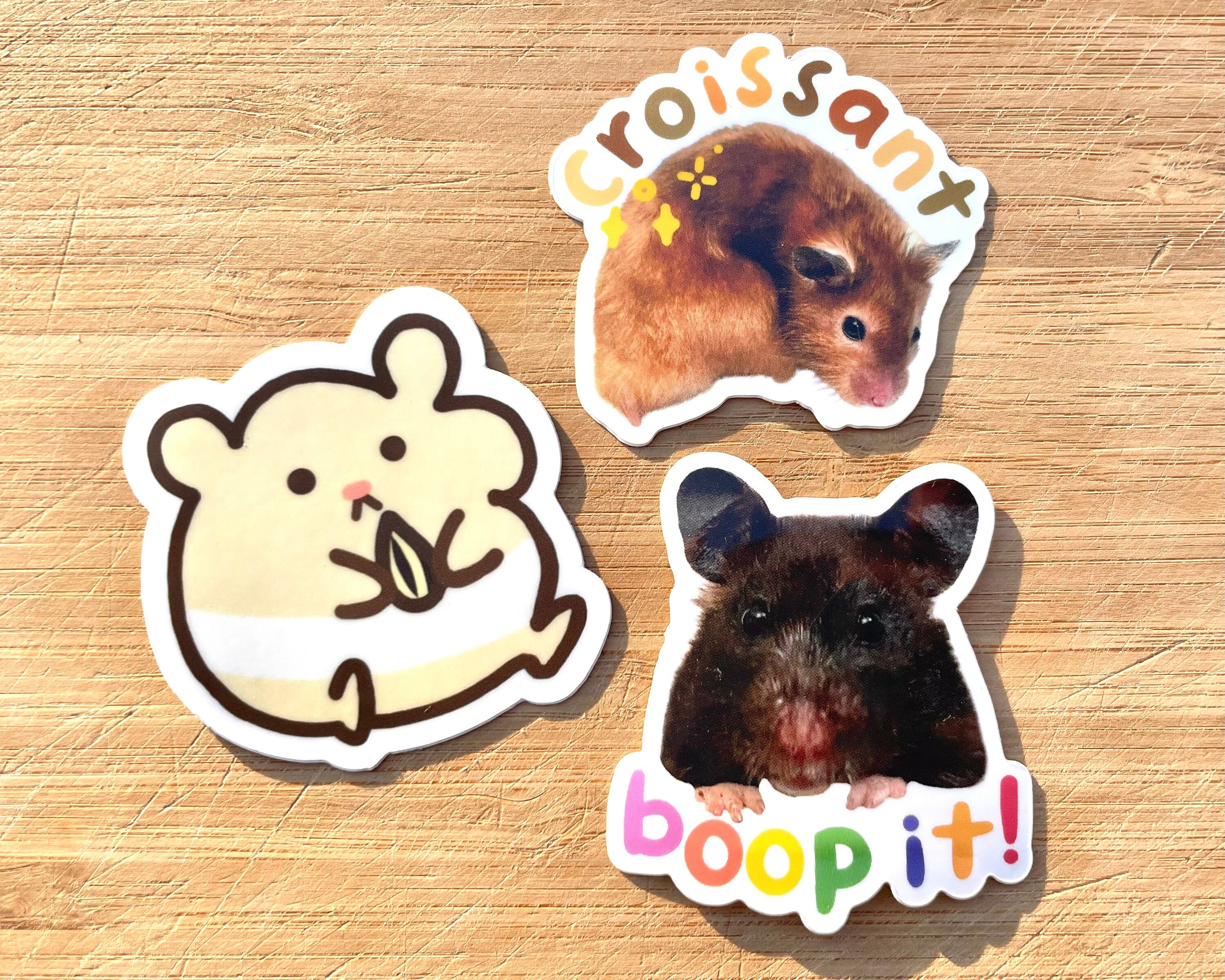 Chubby Hamster Cheeks Logo Vinyl Sticker - Etsy UK