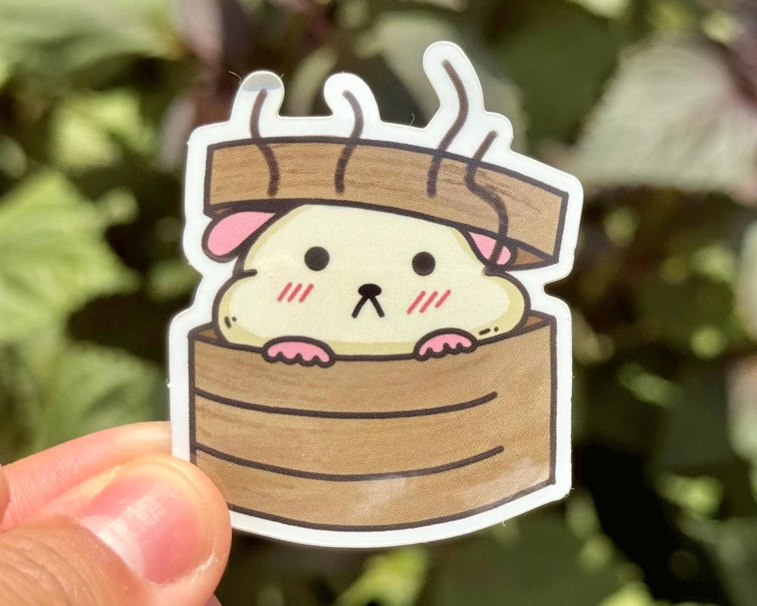 Hamster Bao Bun - Vinyl Sticker - Etsy
