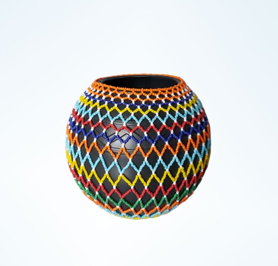 Beaded Zulu Ukhamba. Beade Udiwo. Ludziwo. Plastic Ukhamba | Etsy