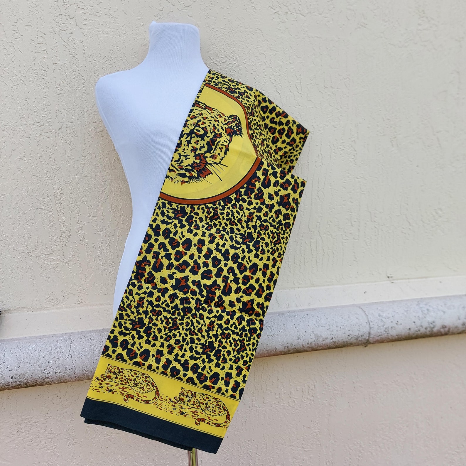 Yellow Leopard Ibhayi. Idlozi Fabric. African Spirituality - Etsy