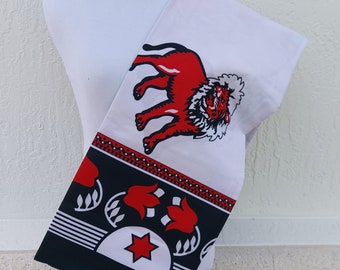 Blue Lion. Idlozi Fabric. African Spirituality Fabric. Ibhayi Lamadlozi ...