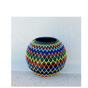 Beaded Zulu Ukhamba. Beade Udiwo. Ludziwo. Plastic Ukhamba - Etsy