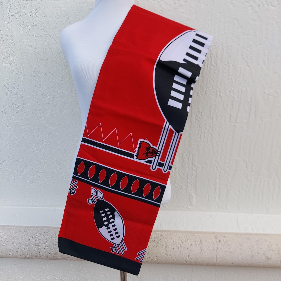 Traditional Swazi Attire Fabric. Umhelwane. Lihiya. - Etsy Israel