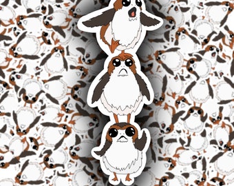 Porg Stickers | Etsy