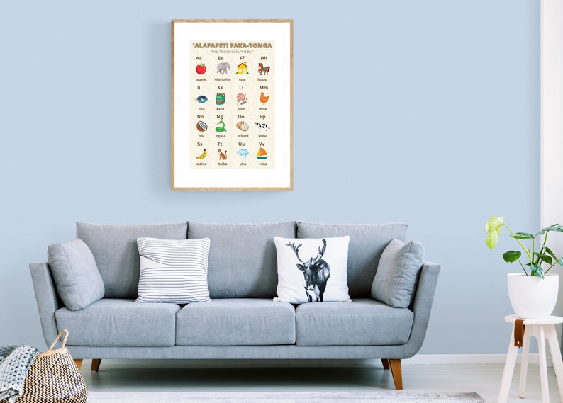 The Tongan Alphabet Poster Tongan Learning Educational Posters ...