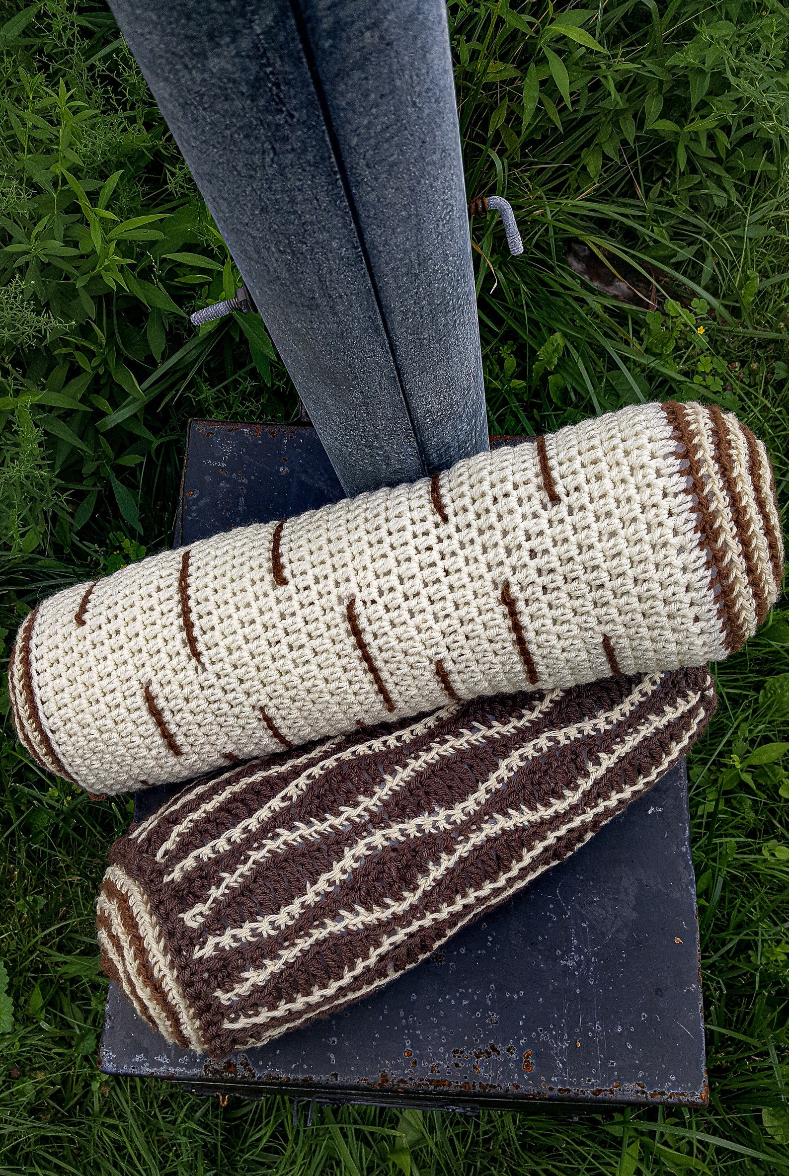 Crochet Timber Bolster Pillow • Rustic Log Cabin Decor - Etsy