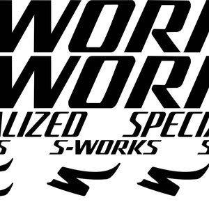 S-works Decals Stickers Iridescent Chrome Specialized Frame - Etsy