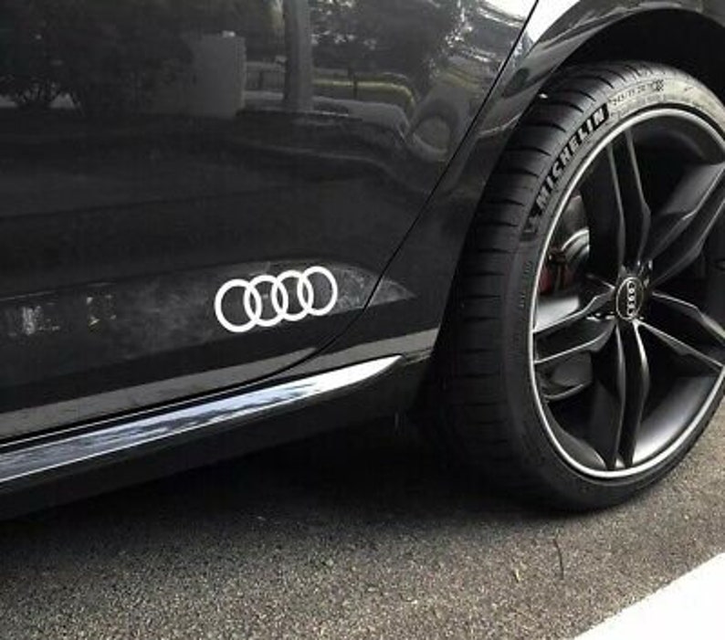 Audi Rings Decals Stickers for Doors Bumper Windows and More | Etsy