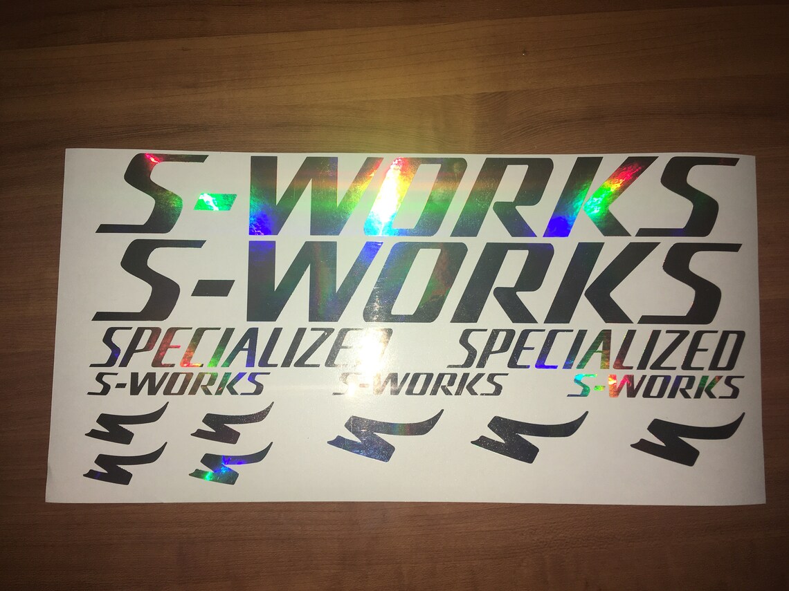 S-works Decals Stickers Iridescent Chrome Specialized Frame - Etsy