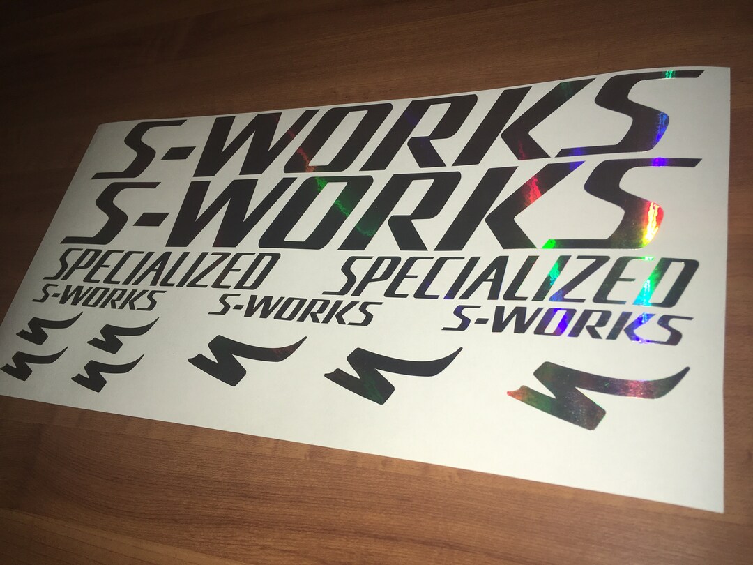 S-works Decals Stickers Iridescent Chrome Specialized Frame - Etsy