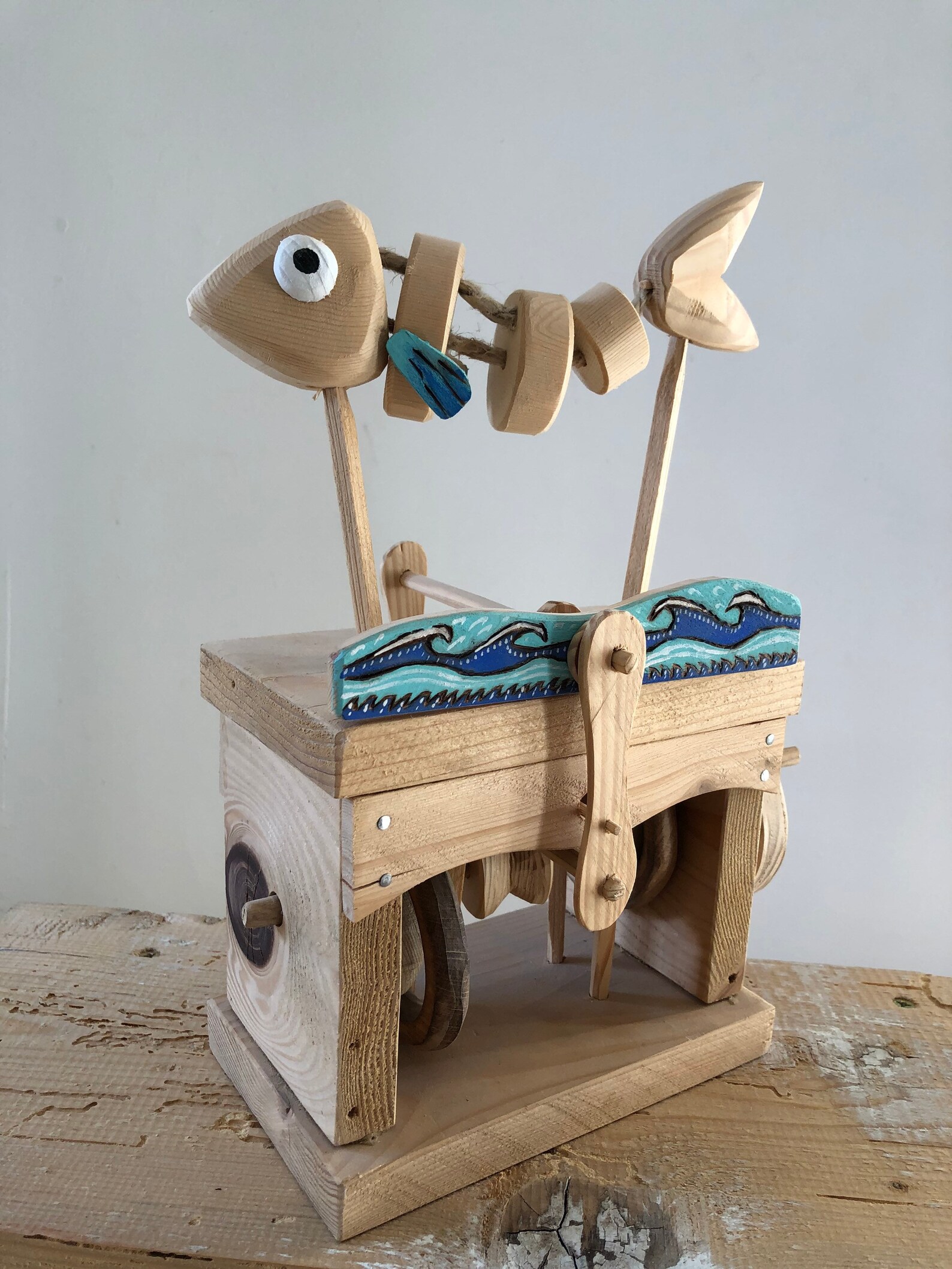 Swimming Fish Wooden Automaton - Etsy