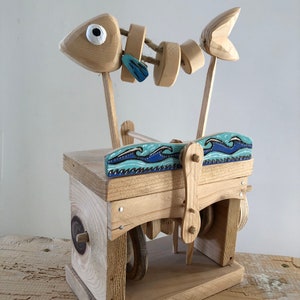 Swimming Fish Wooden Automaton - Etsy