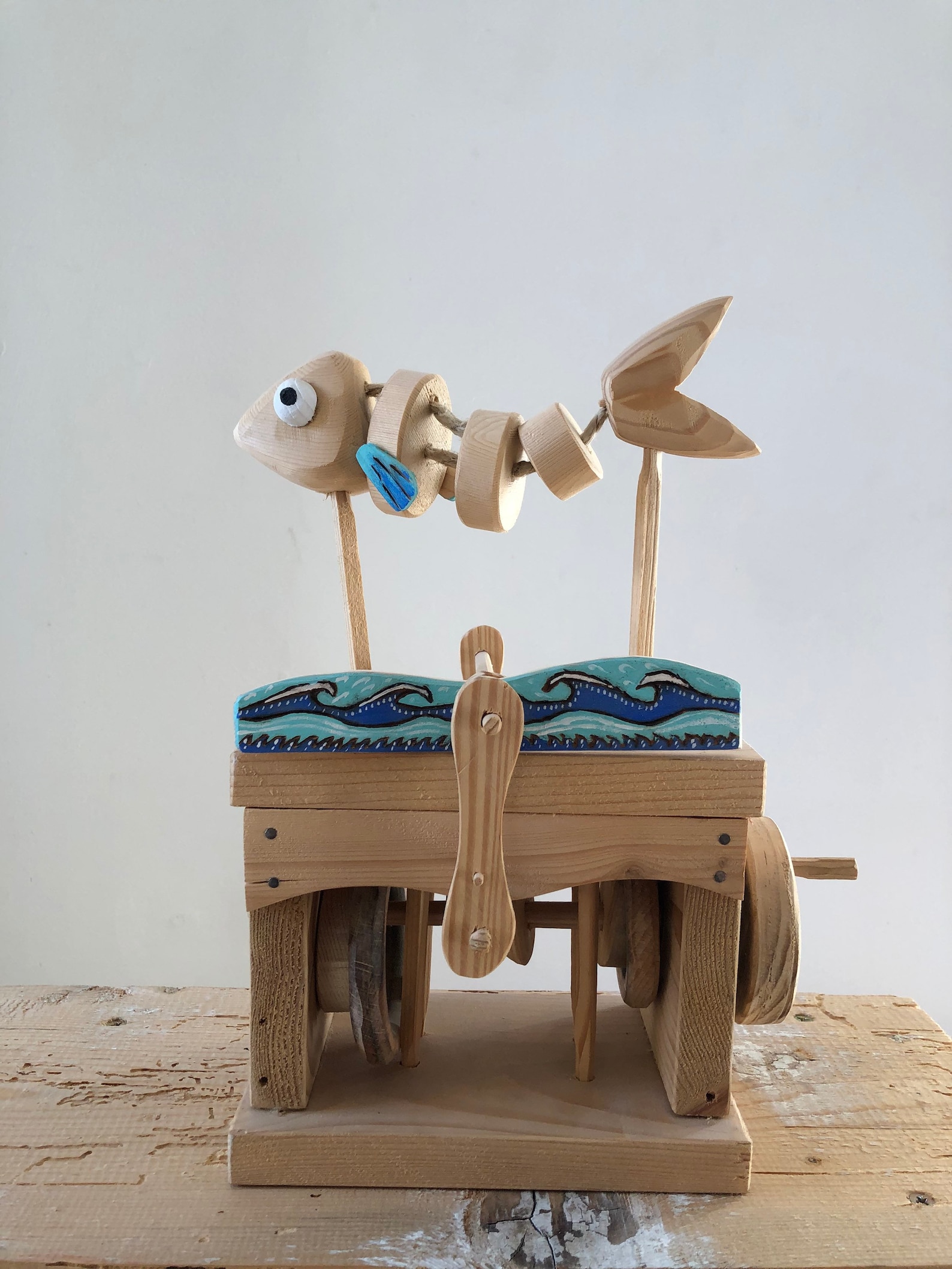 Swimming Fish Wooden Automaton - Etsy