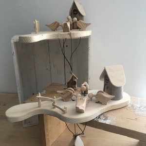 Chickens Wooden Automaton Antique Mechanical Toy - Etsy