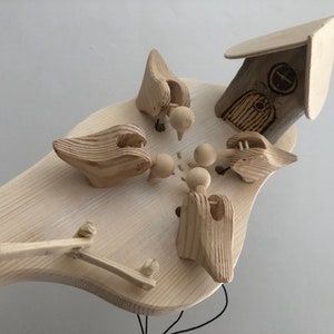 Chickens Wooden Automaton Antique Mechanical Toy | Etsy