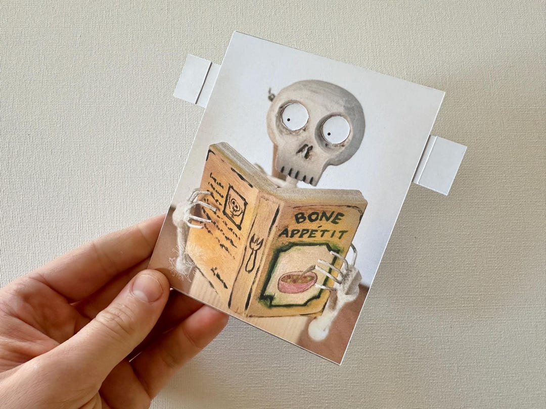 Bone Appétit - Moving Greeting Card - Etsy