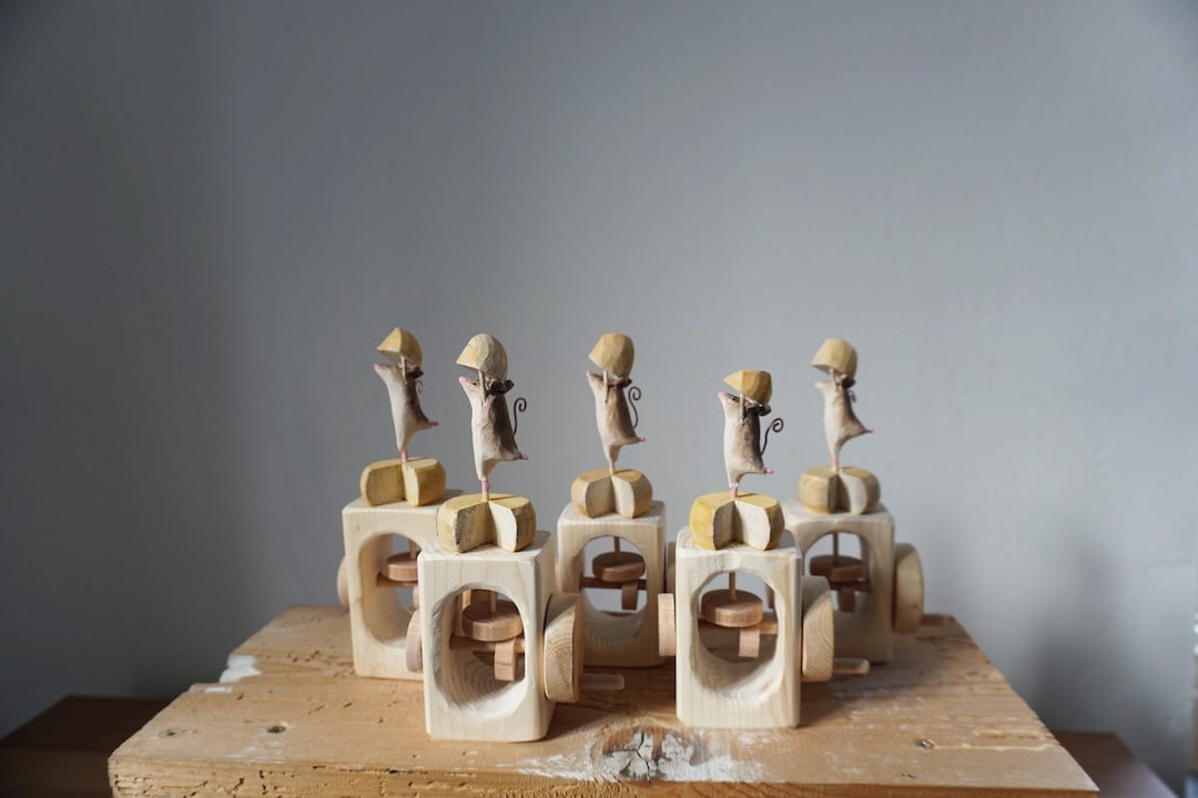 Dancing Mouse Wooden Automaton - Etsy