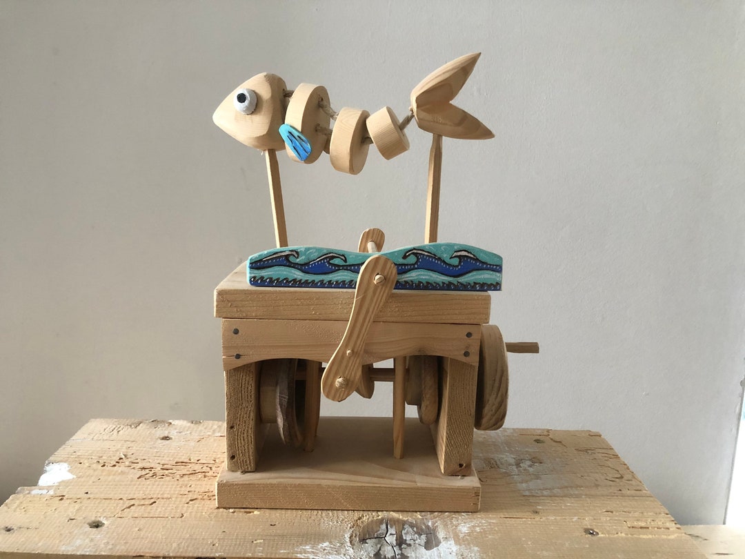 Swimming Fish Wooden Automaton - Etsy
