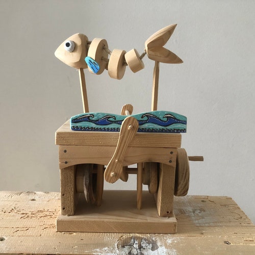 Swimming Fish Wooden Automaton - Etsy