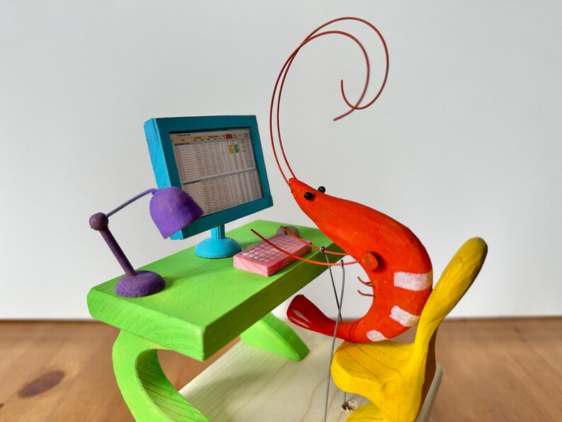 Shrimp in the Office - Etsy
