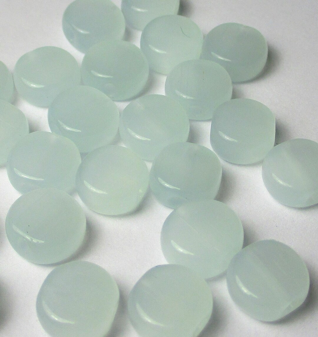 Discs, Semi-round, Ice Blue azore Color 90 Pcs, See Photo for Size, 1mm ...